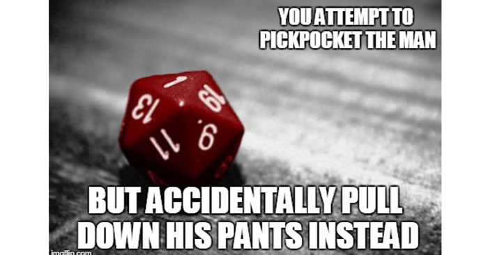 Natural 20 / Natural 1 Dungeons & Dragons Memes - Media Chomp