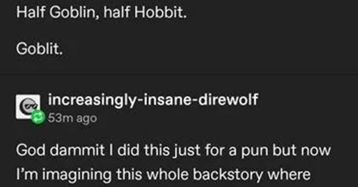 Goblit (Half Goblin, Half Hobbit) Fan Fic - Media Chomp