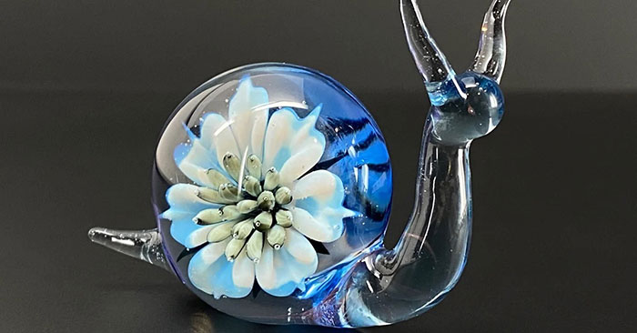 Glass Snail Sculptures - Media Chomp
