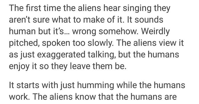 Aliens Trying to Understand Human Singing - Media Chomp