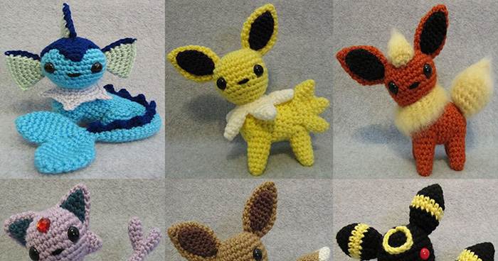 Crochet Chibi Eeveelutions From Pokémon - Media Chomp