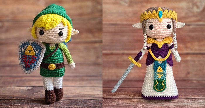 Crochet Link & Zelda From The Legend of Zelda - Media Chomp